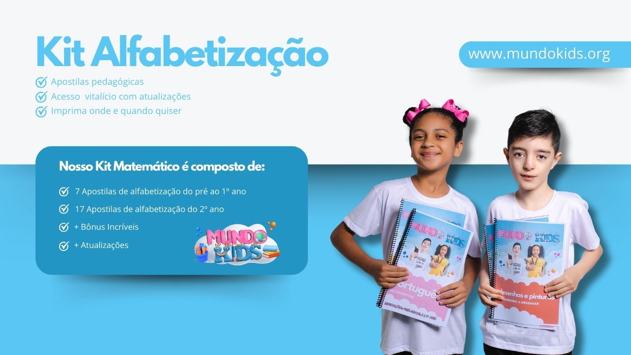 Kit Alfabetização - O lugar certo para aprender se divertindo